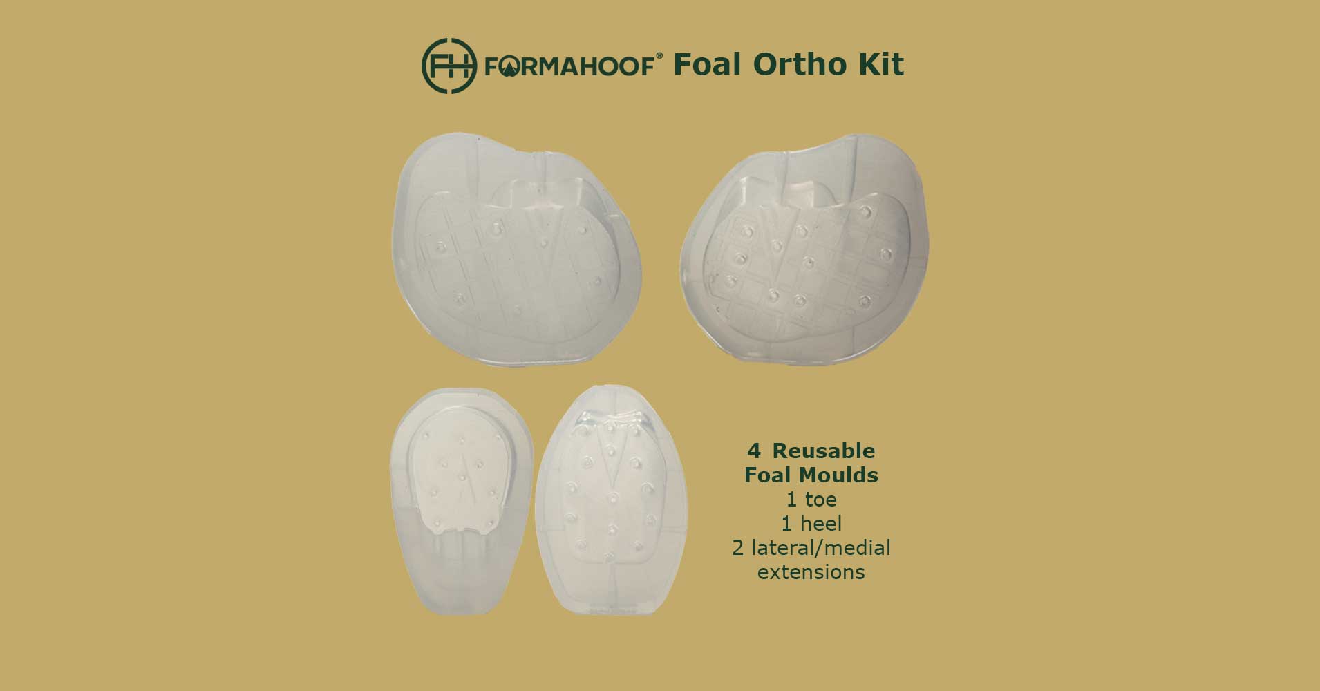 FormaHoof Foal Ortho Kit - Reusable Foal Hoof Extensions