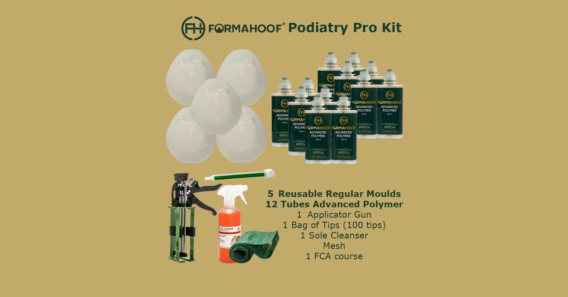 FormaHoof Podiatry Pro Kit - Most Common Sizes & Consumables